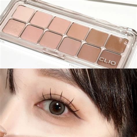 섀도우팔레트 추천 클리오 프로아이팔레트 에어 8호 라떼는선임 가을웜톤 눈화장 네이버 블로그