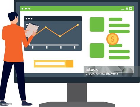 Boy Looking At Graph Analytics Stock Illustration Download Image Now