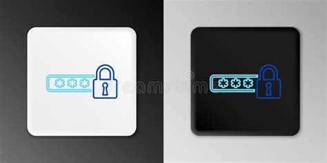 Line Password Protection And Safety Access Icon Isolated On Grey Background Lock Icon Stock