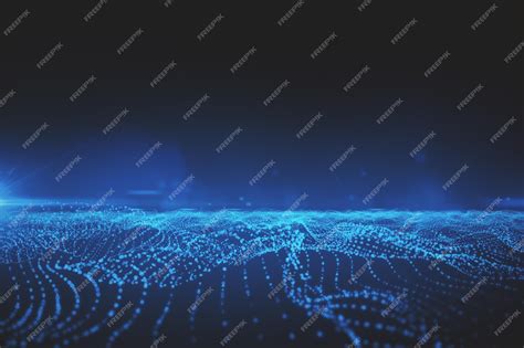 Premium Photo Glowing Polygonal Background