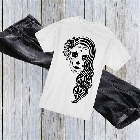 Skull Svg Sugar Skull Svg Skull Clipart Woman Sugar Skull Svg Etsy