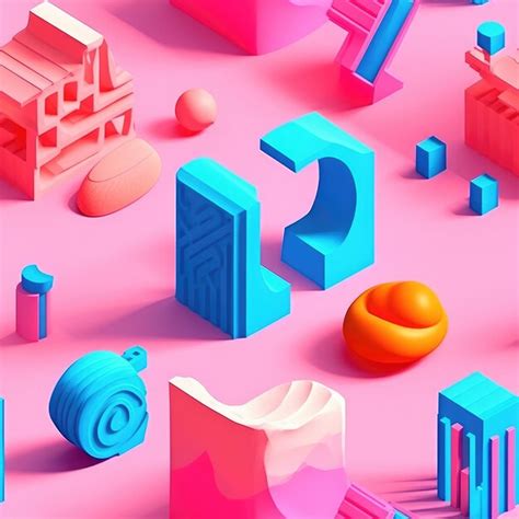 Premium Ai Image Seamless Tileable Patterns Of Abstract Graphic Elements That Are Continuous