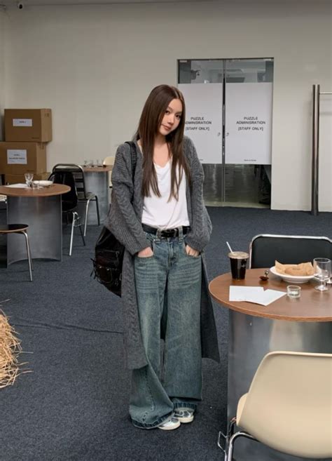 린다걸 캐주얼 루즈핏 니트 롱 가디건 카디건 봄 가을 오피스룩 예쁜 코디 데이트 데일리 캐주얼 러블리 결혼식 가디건