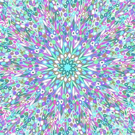 Premium Vector Hypnotic Abstract Dynamic Radial Pattern Mosaic