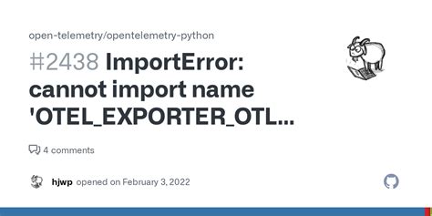 Importerror Cannot Import Name Otelexporterotlpinsecure From