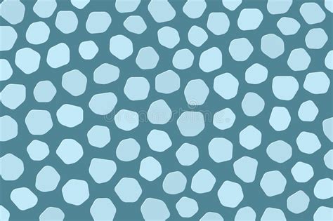 Abstract Voronoi Texture Design Seamless Vector Mosaic Pattern Blue Irregular Cells Background