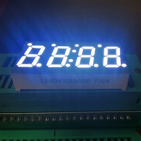 Ultra White 7 Segment LED Display 4 Digit Common Cathode For