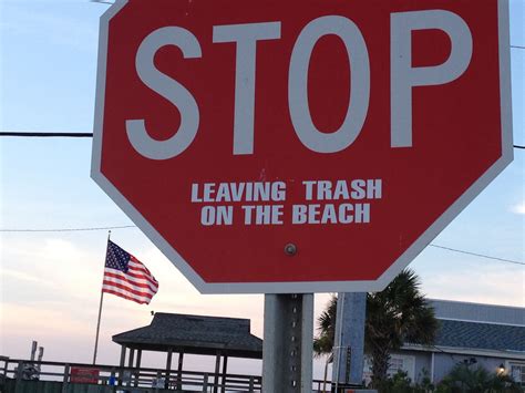 Stop Leaving Trash On The Beach
