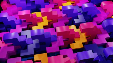 Colorful Blocks Wallpaperhd Abstract Wallpapers4k Wallpapersimages