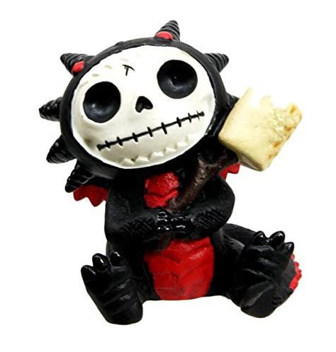 Furry Bones Black Scorchie Marshmallow Skeleton Monster Sit Up Ornament