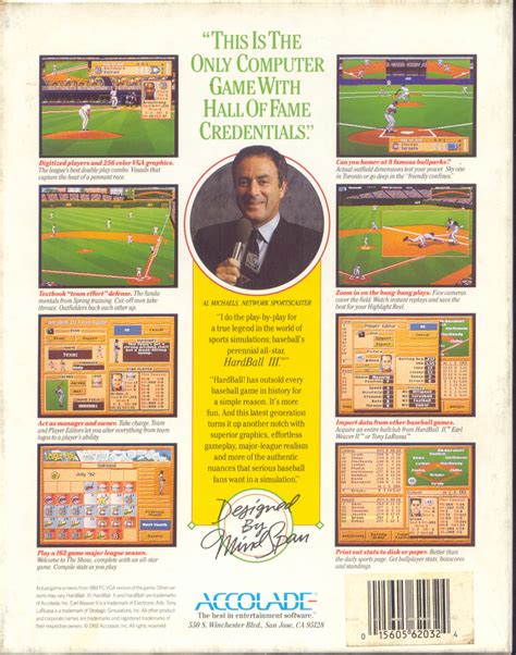 Hard Ball Iii Dos 1992 Accolade Mindspan Free Download Borrow And