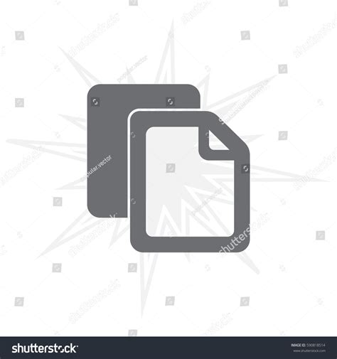 Copy File Icon Duplicate Document Symbol Stock Vector Royalty Free 590818514 Shutterstock