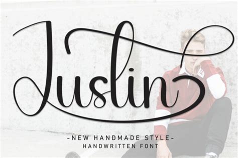 justin script font download free font