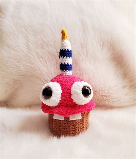 Handmade Carl The Cupcake Fnaf Crocheted Plushie Etsy