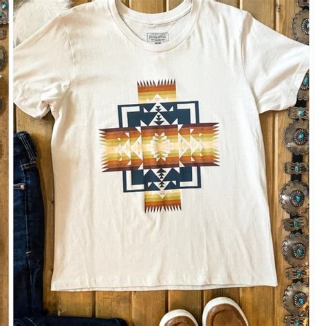 Pendleton Tops Pendleton Bone Chief Joseph Tee Nwt Multiple Sizes