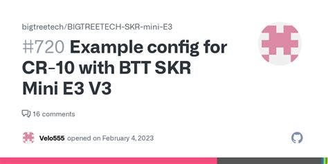 Example Config For Cr 10 With Btt Skr Mini E3 V3 · Issue 720 · Bigtreetechbigtreetech Skr Mini