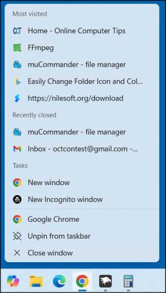 Restore The Classic Windows Taskbar Right Click Menu Options