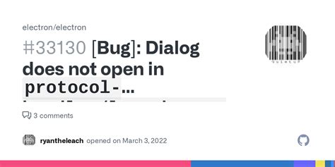 Bug Dialog Does Not Open In `protocol Handlerlaunch App From Url In Another App` Example