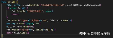 Go标准库 Os 模块之文件的基本操作 知乎