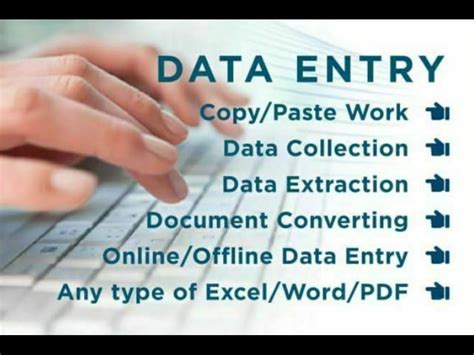 fast data entry expert copy paste job typing with virtual assistant