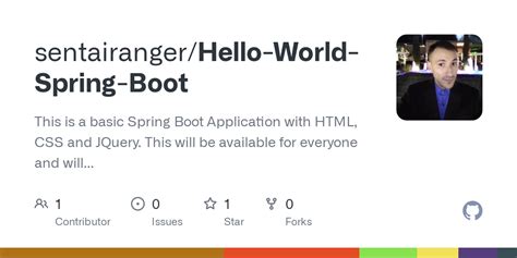 Github Sentairangerhello World Spring Boot This Is A Basic Spring