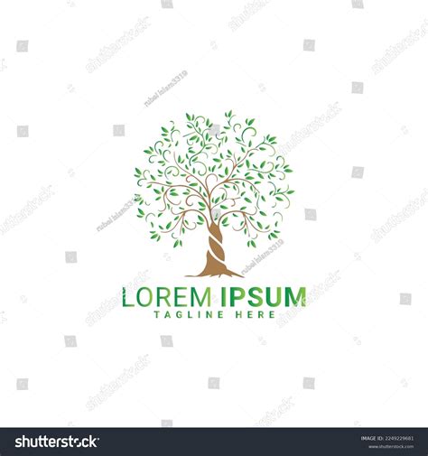 Tree Logo Vector Illustrator Template Stock Vector Royalty Free 2249229681 Shutterstock