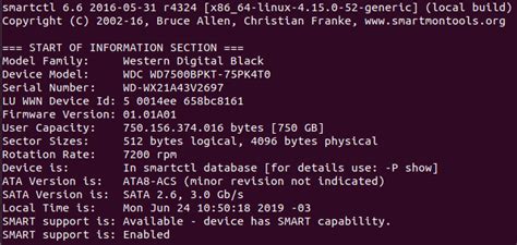 smartctl guia linux