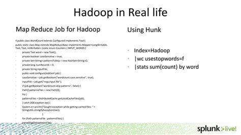 Hunk Splunk Analytics For Hadoop Ppt