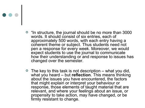 Reflexive Diary Introduction Ppt