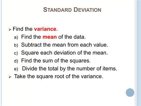 Variance And Standard Deviation Pptx