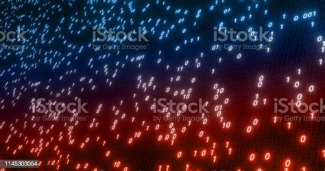 Hacking Red And Blue Digital Binary Code Matrix 01 Background Hacker Dark Web Matrix Digital