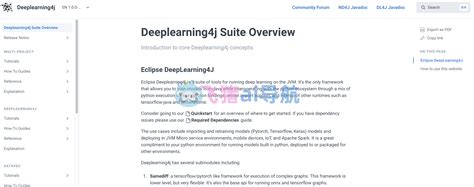 dl4j官网 deeplearning4j 基于jvm的开源深度学习框架 非猪ai导航