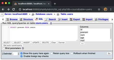 Sql Select Sélection Dans Une Table Dune Base De Données Pierre Giraud