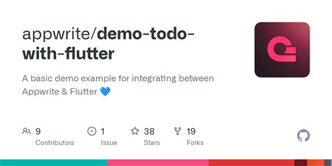 GitHub Appwrite Demo Todo With Flutter A Basic Demo Example For Integrating Between Appwrite