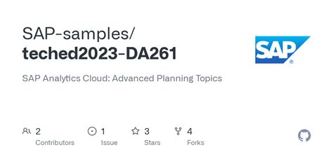 Github Sap Samples Teched Da Sap Analytics Cloud Advanced Planning Topics