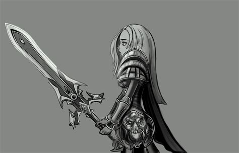 Crusader Girl Drawing By Sashimisan On Newgrounds