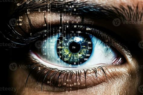 Ai Generated Access Iris Future Eye Biometric Futuristic Human