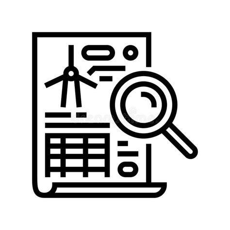 Wind Energy Analysis Audit Line Icon Vector Illustration Stock Vector Illustration Of Cost