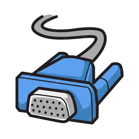 Premium Vector Vga Cable Clipart