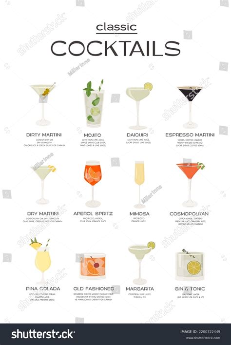 Cocktail Posters Over 58860 Royalty Free Licensable Stock Vectors