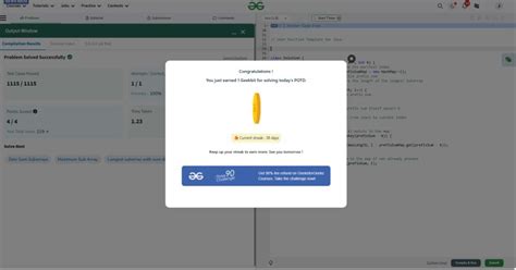 Joshva D On Linkedin Coding Problemsolving Geeksforgeeks