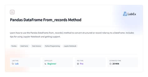 pandas dataframe data science python programming labex