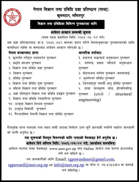 Nepal Academy Of Science And Technology Nast