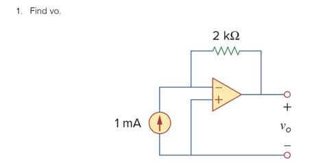 Solved 1 Find Vo Chegg Com