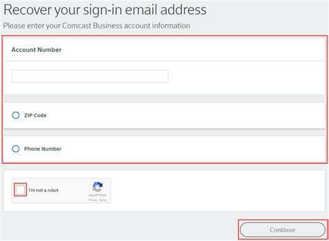 Retrieve Or Change Your Comcast Business My Account Username Or Password Comcast Business
