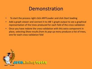 WEKA The Knowledge Flow Interface PPTX
