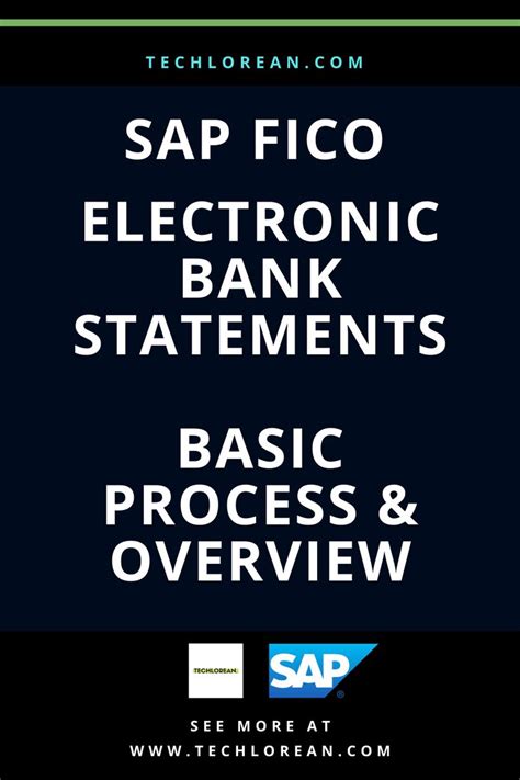 SAP Electronic Bank Statement Basic Process And Overview Bank Statement How To Be Outgoing