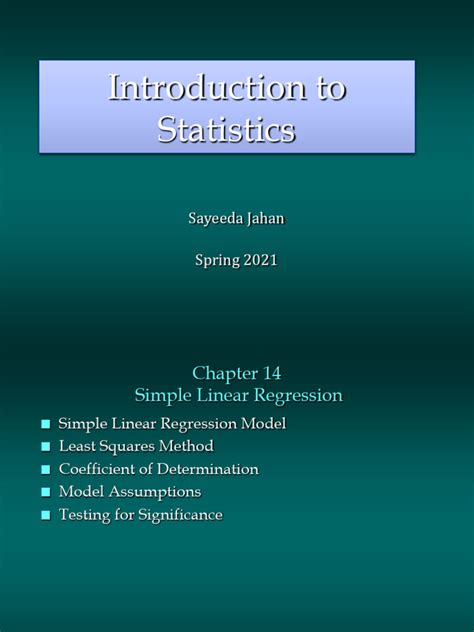 Lecture 8 Regression Analyses Pdf Regression Analysis Coefficient