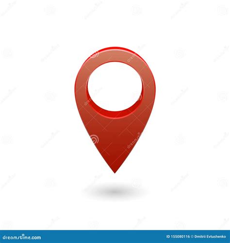 set map pointer 3d pin location symbols vector stock vector