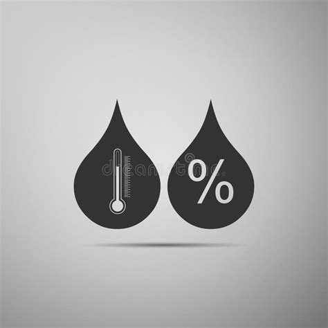 黑色、白色和透明背景上隔离的湿度图标 天气和气象，温度计符号 矢量 向量例证 插画 包括有 纵的沟纹 图表 180694840